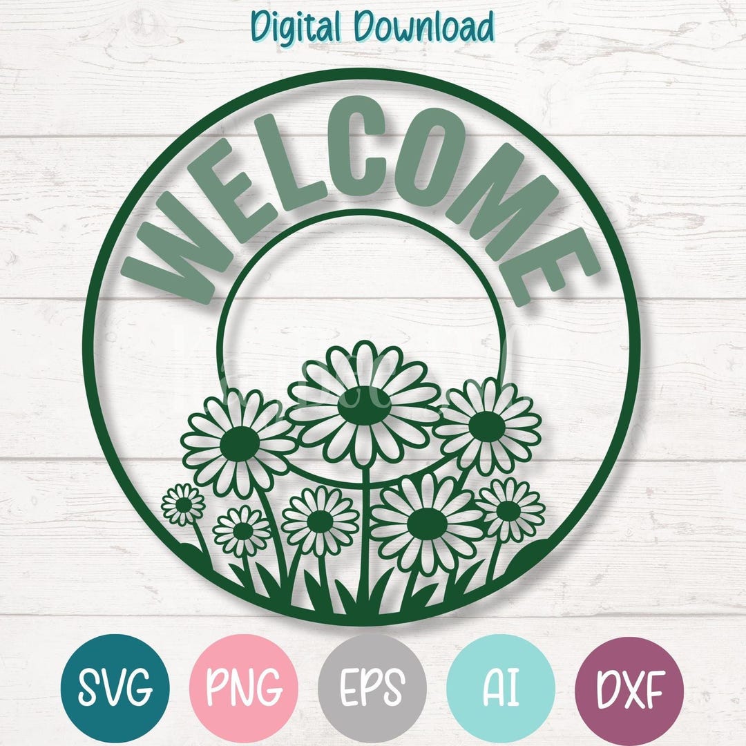 Welcome Sign SVG PNG Cut File for Cricut, Silhouette, Sublimation ...