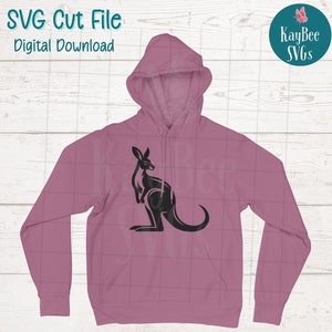 Kangaroo SVG Digital Cut File for Cricut, Silhouette, Engraving ...
