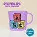 Alphabet Blocks Preschool Baby Toddler Toy SVG PNG JPG Clipart Digital ...