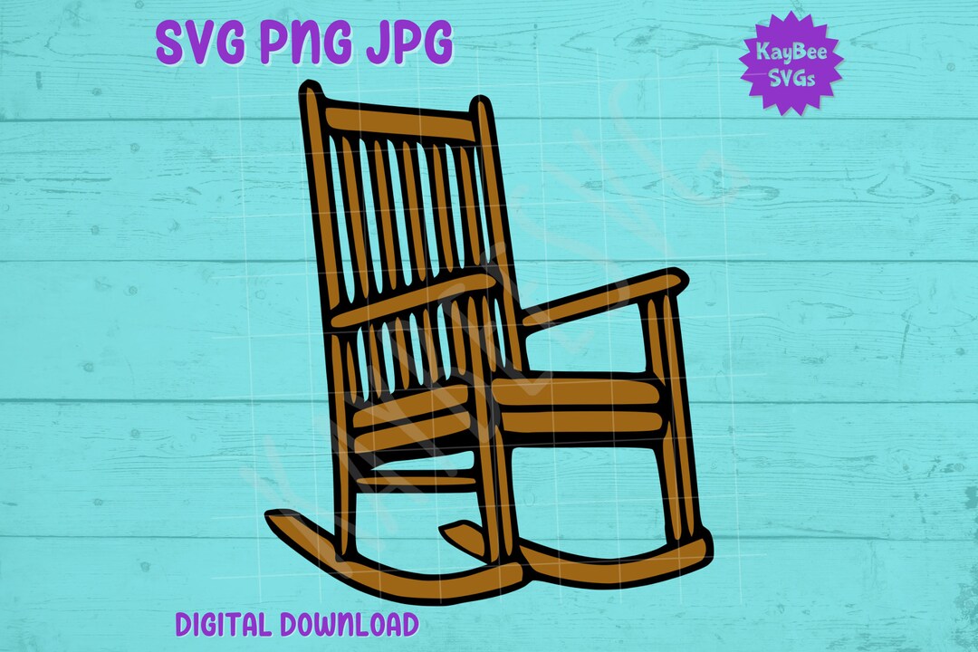 Rocking Chair SVG PNG JPG Clipart Digital Cut File Download - Etsy