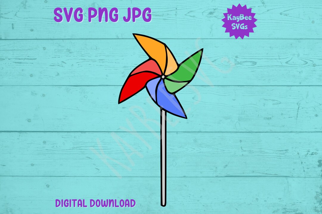 Pinwheel SVG PNG JPG Clipart Digital Cut File Descargar para Cricut ...