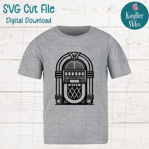 Jukebox SVG Digital Cut File for Cricut, Silhouette, Engraving ...