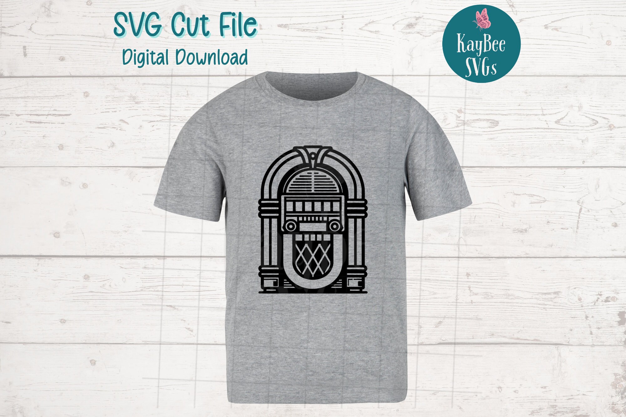 Jukebox SVG PNG Clipart Cut Files for Cricut, Silhouette, Laser ...