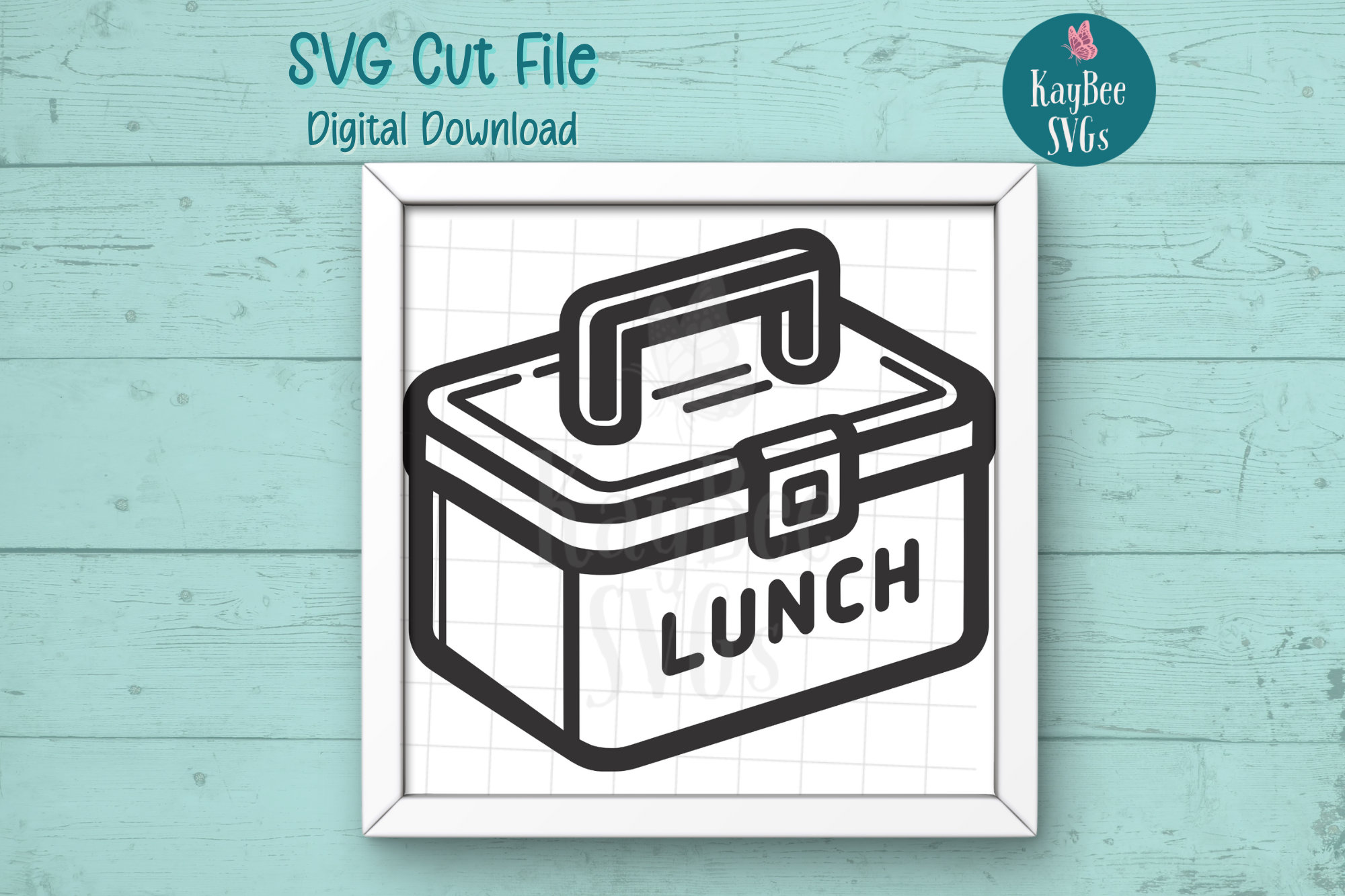 Lunch Box SVG PNG Clipart Cut Files for Cricut, Silhouette, Laser ...