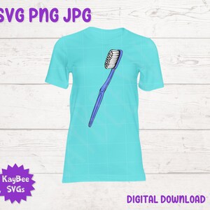 Toothbrush SVG PNG JPG Clipart Digital Cut File Download for - Etsy