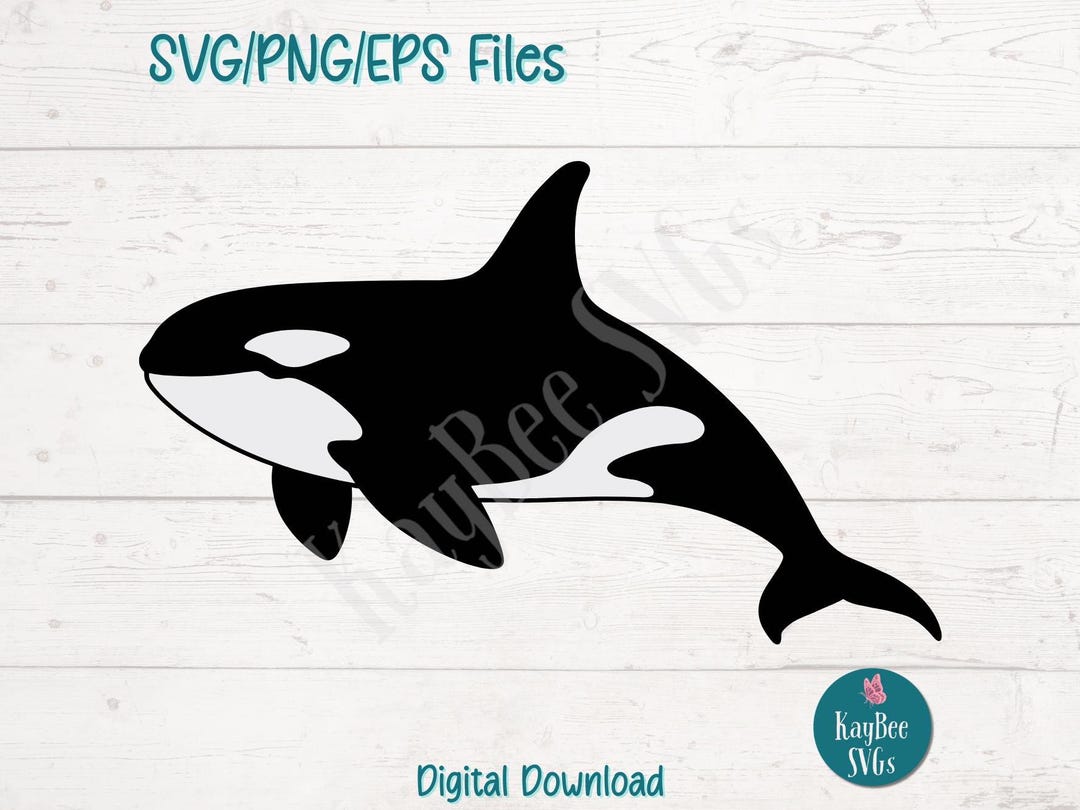 Killer Whale Orca SVG PNG EPS Cut Files for Cricut, Digital Download ...