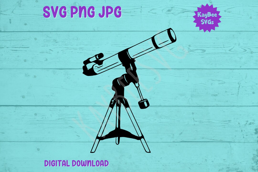 Fernrohr SVG PNG JPG Clipart Digital Cut File Download für - Etsy Schweiz