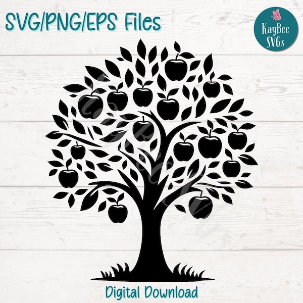 Apple Tree Clipart - Etsy