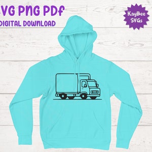 Commercial Moving Box Truck SVG PNG Jpg Clipart Digital Cut File ...