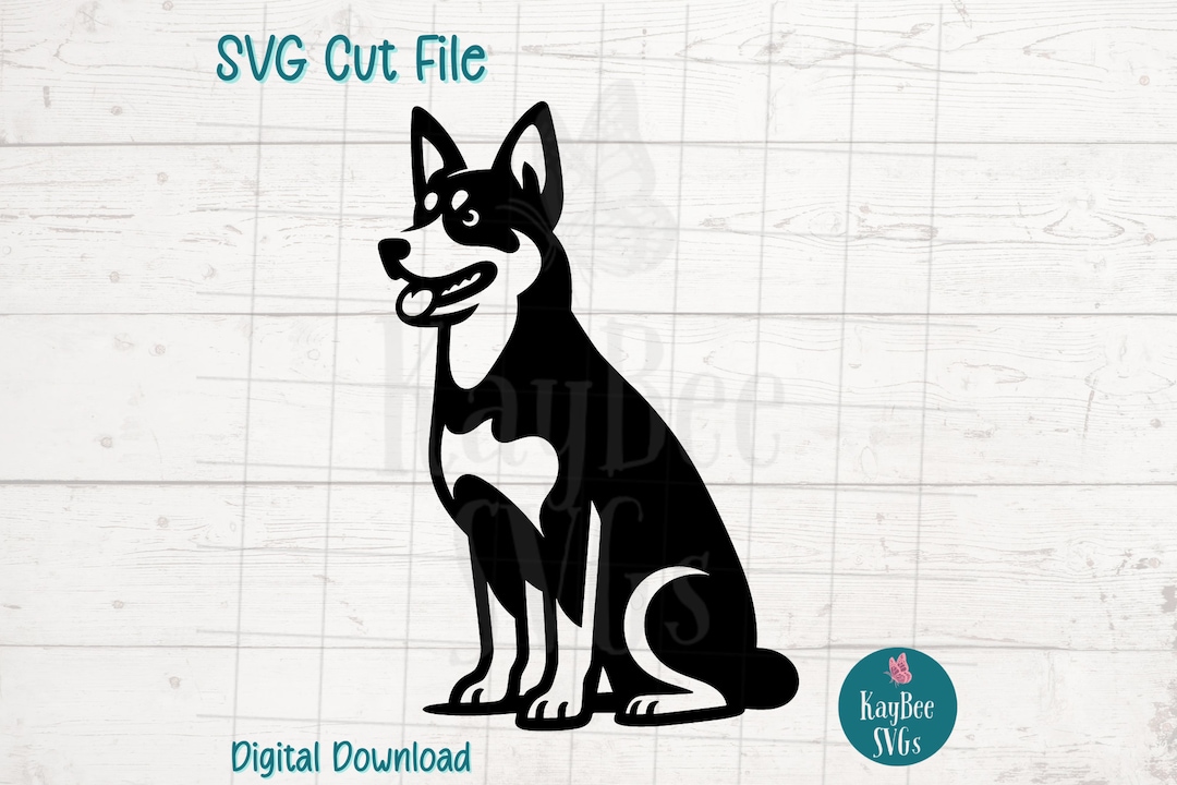 Australian Kelpie Dog SVG Cut File, Cricut, Silhouette, Digital ...