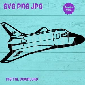 Space Shuttle SVG PNG JPG Clipart Digital Cut File Download for Cricut ...