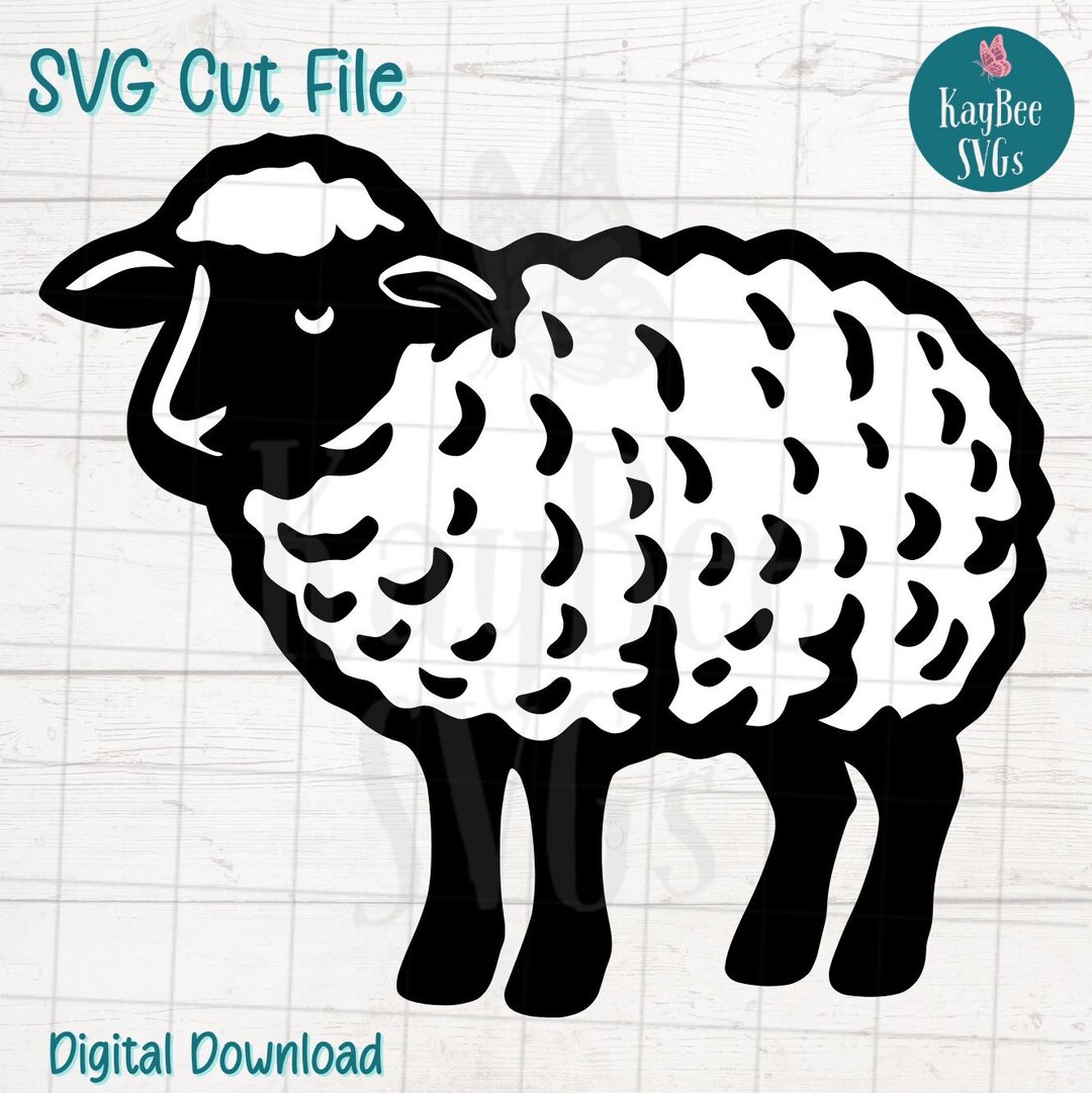 Sheep SVG PNG Cut File for Cricut, Silhouette, Sublimation, Laser ...