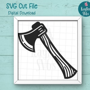Axe Hatchet SVG Digital Cut File for Cricut, Silhouette, Engraving ...