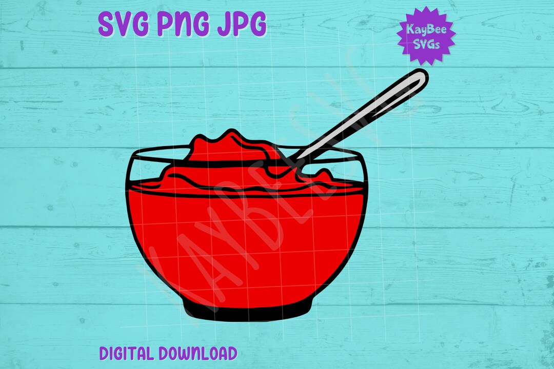 Bowle SVG PNG JPG Clipart Digital Cut Datei-Download für Cricut ...