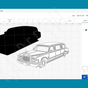 Limousine Limo SVG PNG PDF Clipart Digital Cut File Download - Etsy
