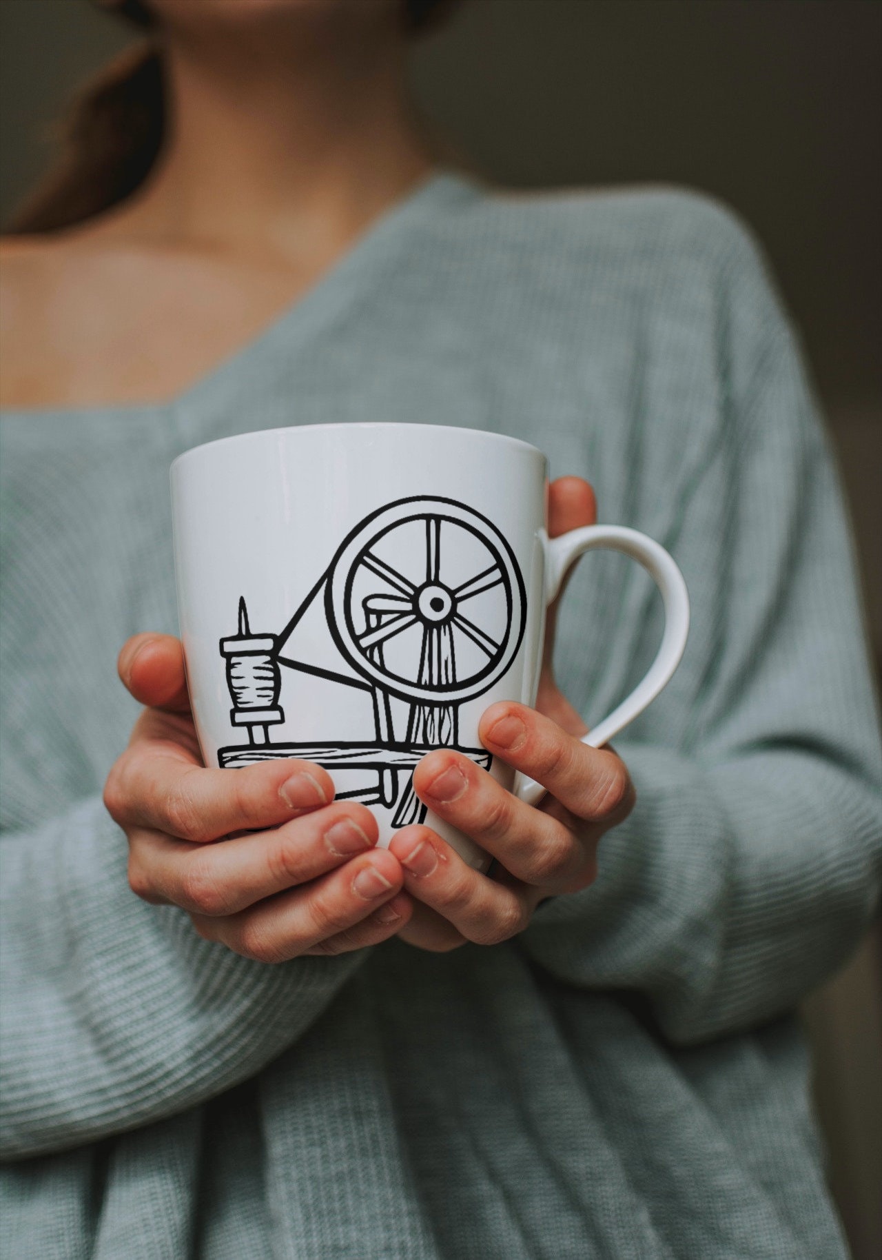 Spinning Wheel Spindle SVG PNG JPG Clipart Digital Cut File - Etsy ...