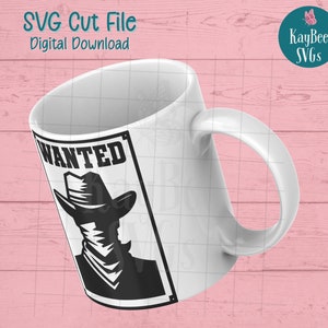 Wanted Poster SVG Cut File for Cricut, Silhouette, Digital Download ...