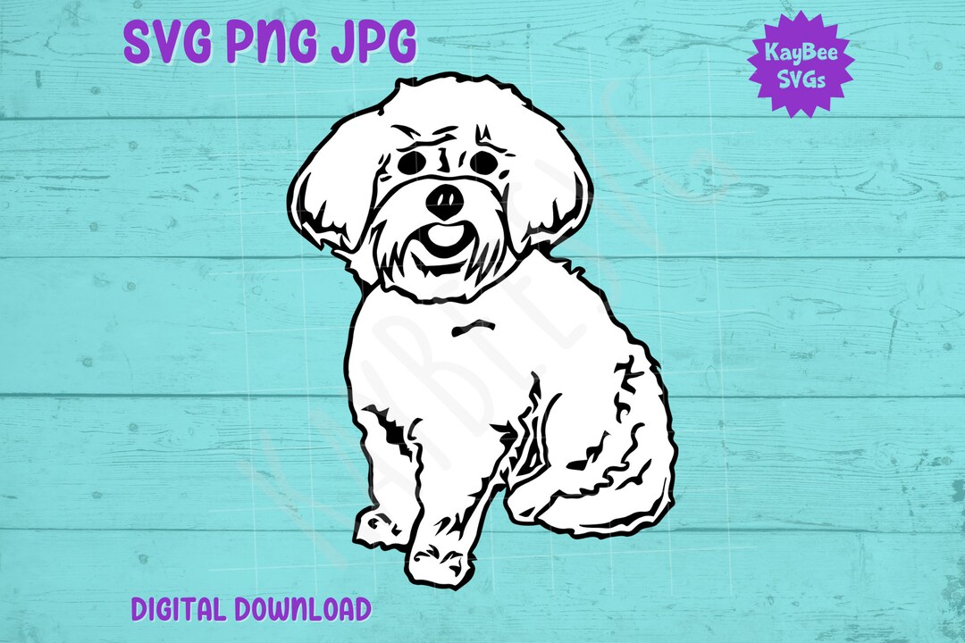Maltese Dog SVG PNG JPG Clipart Digital Cut File Download for Cricut ...