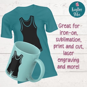Wrestling Singlet SVG PNG EPS Cut File for Cricut, Digital Download ...