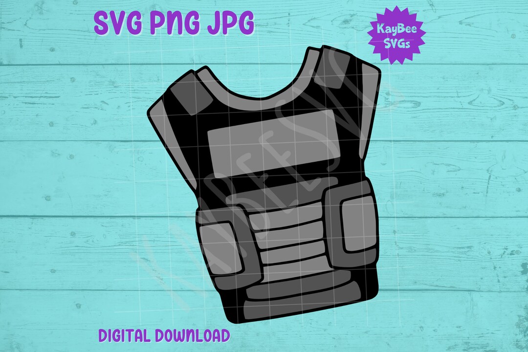 Bulletproof Vest SVG PNG JPG Clipart Digital Cut File Download - Etsy