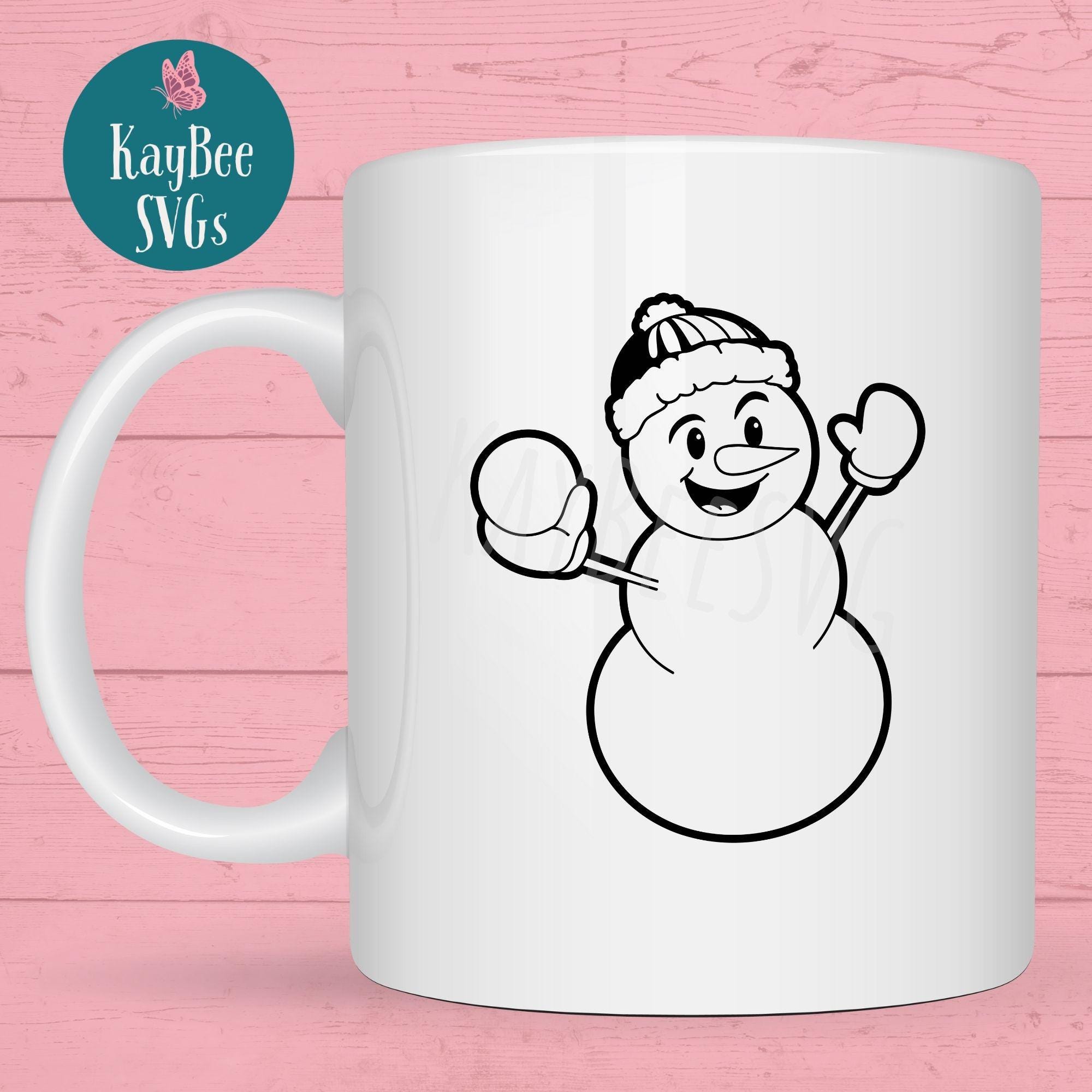 Snowman With Snowball SVG, PNG Cut Files (digital Download) - Etsy UK