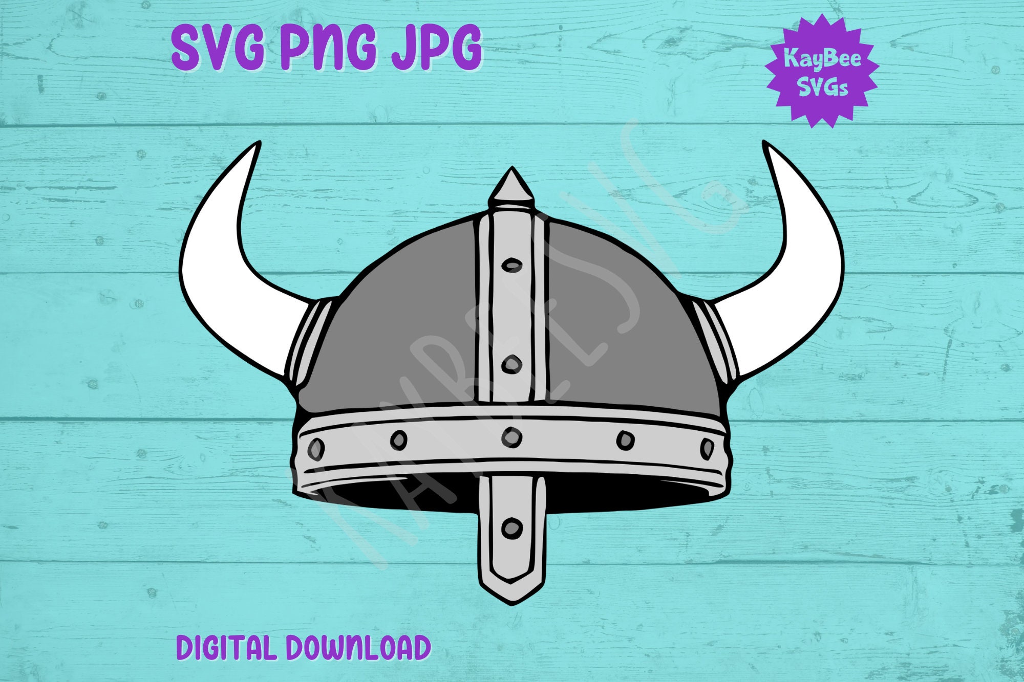 Blue Viking Helmet Clip Art