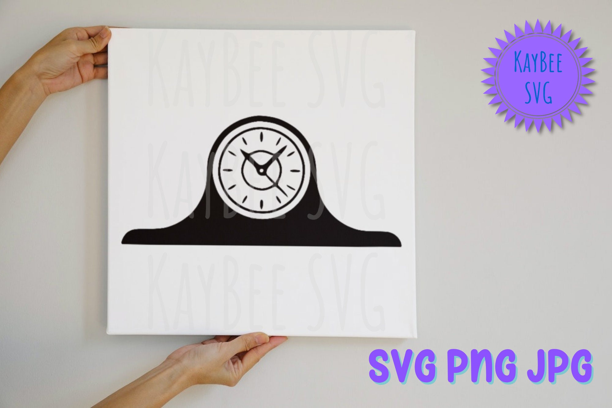 Mantle Clock SVG PNG JPG Clipart Digital Cut File Download for - Etsy ...