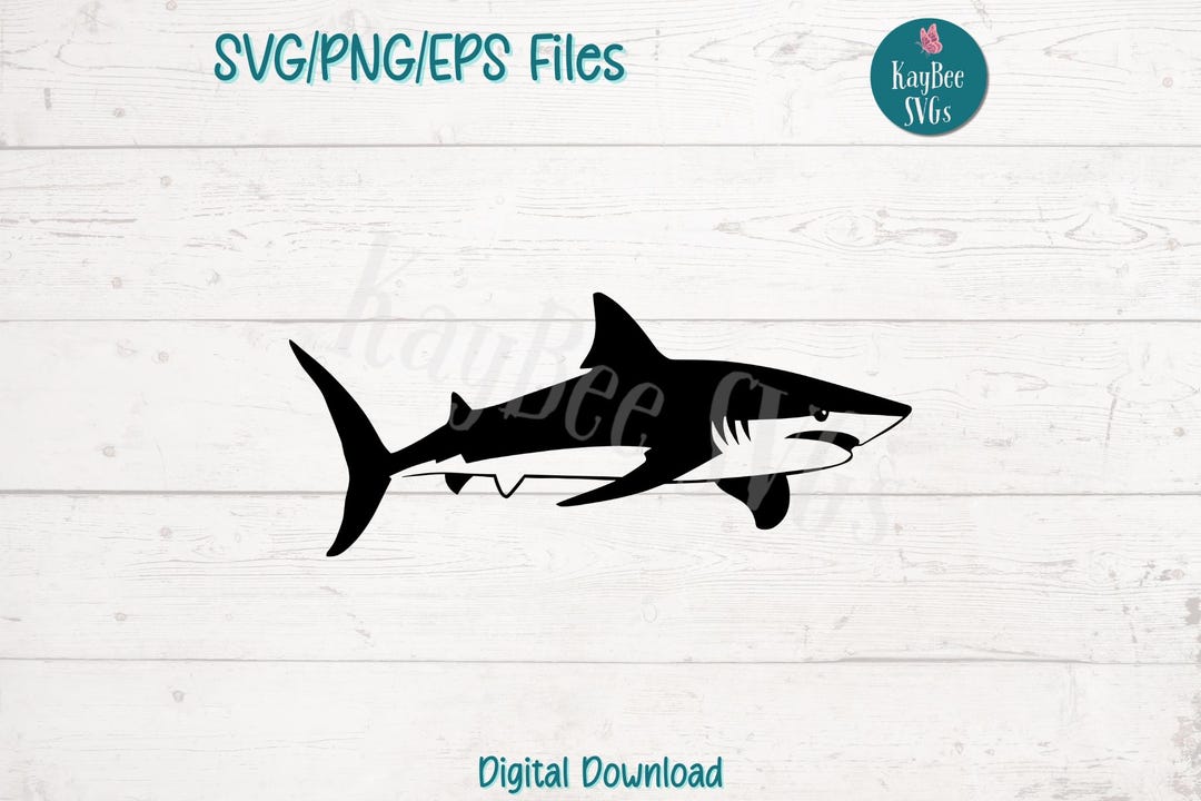 Mako Shark SVG PNG Ocean Predator Clipart for Sea Life and Fishing ...