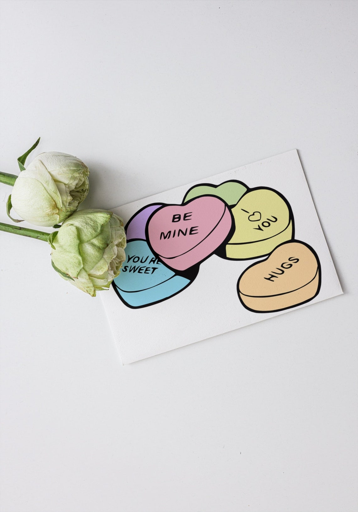 Valentine's Day Conversation Hearts SVG PNG JPG Clipart - Etsy