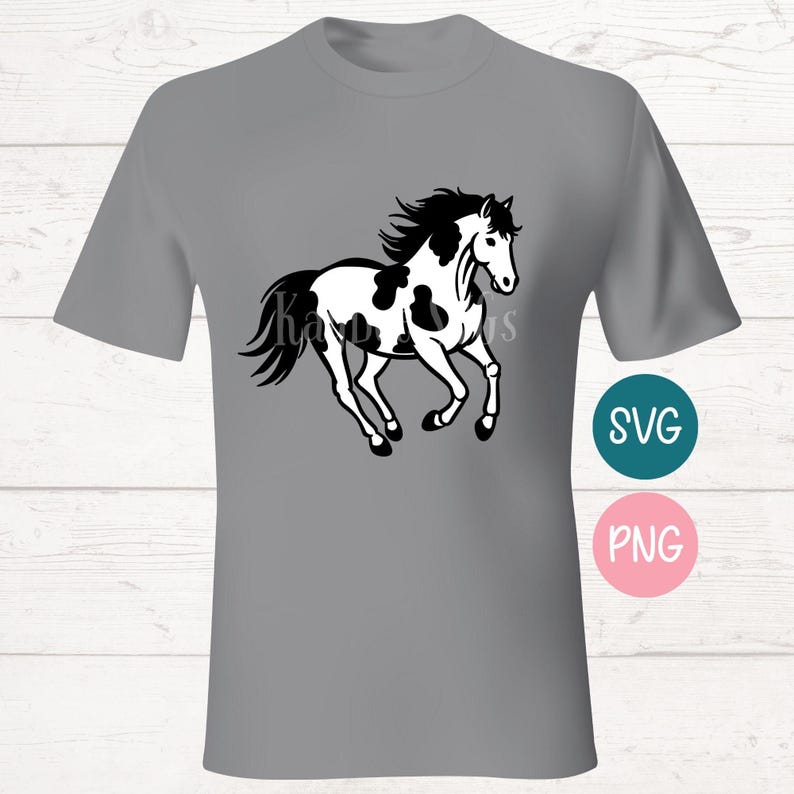 Pinto Horse SVG PNG Clipart Cut Files for Cricut, Silhouette, Laser ...