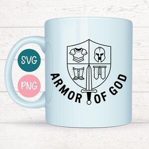 Armor of God SVG PNG With Helmet, Shield, Sword, Belt, Breastplate, and ...