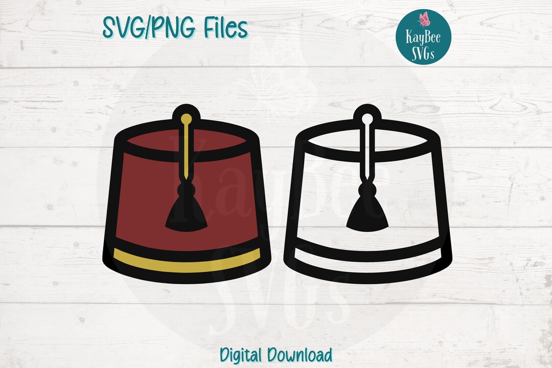 Fez SVG: Clipart Cut Files for Cricut, Silhouette, Laser Engraving ...