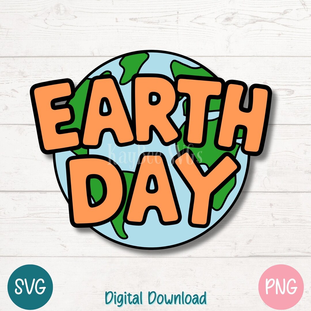 Earth Day Globe SVG, Eco Friendly Clipart (digital) - Etsy