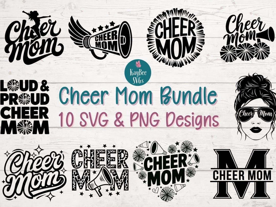 Cheer Mom SVG Bundle, 10 Cut Files (digital) - Etsy UK