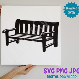 Park Bench SVG PNG JPG Clipart Digital Cut File Download for - Etsy