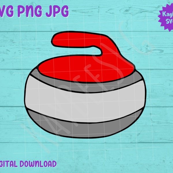 Curling Sport Svg - Etsy