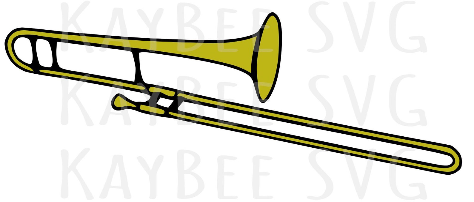 Trombone SVG PNG JPG Clipart Digital Cut File Download for - Etsy