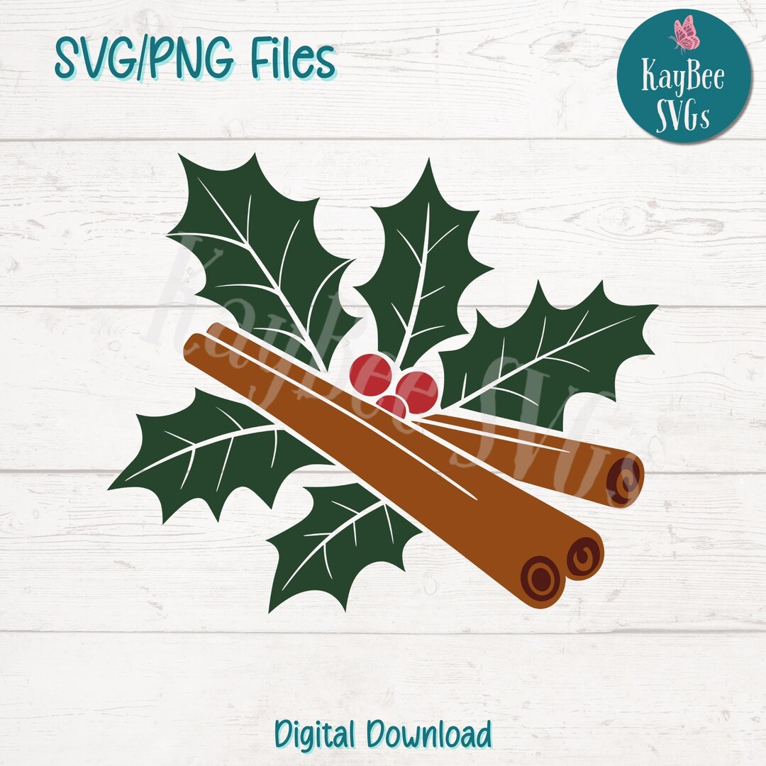 Cinnamon Sticks SVG PNG Cut Files for Cricut, Silhouette Digital ...
