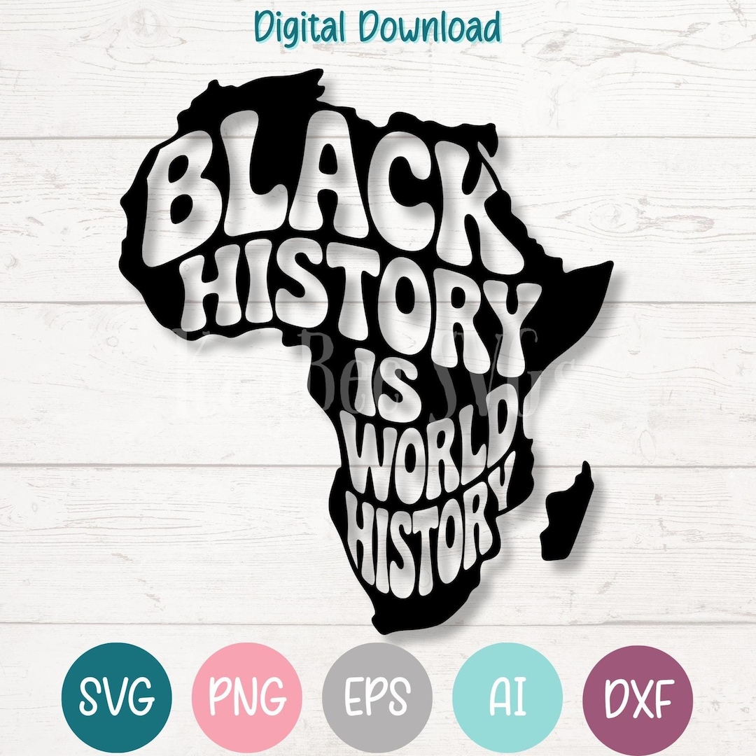 Black History SVG PNG Clipart Cut Files for Cricut, Silhouette, Laser ...