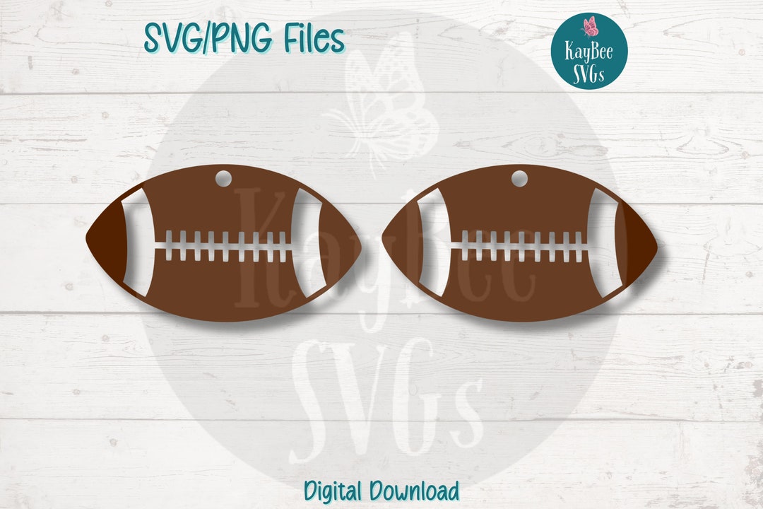 Football Earrings SVG PNG Clipart Cut Files for Cricut, Silhouette ...