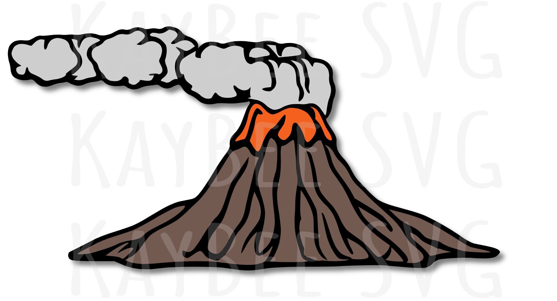 Volcano SVG PNG JPG Clipart Digital Cut File Download for - Etsy Singapore