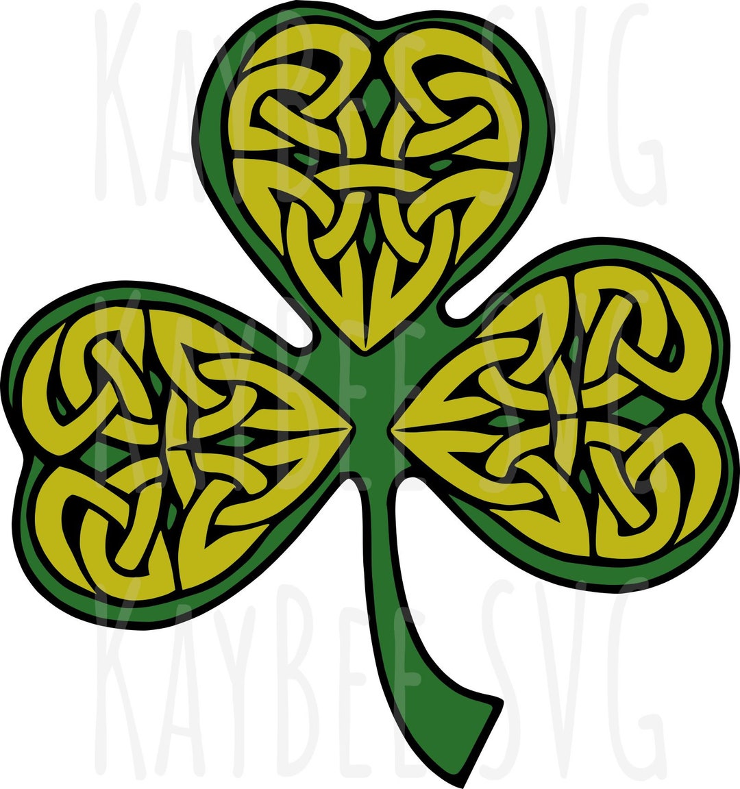 Celtic Knot Shamrock SVG PNG JPG Clipart Digital Cut File - Etsy