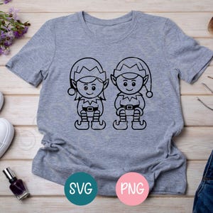 Christmas Elf SVG PNG | Cute Holiday Elves Clipart for Festive Crafts ...