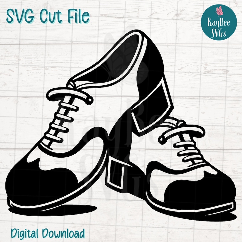 Tap Dance Shoes Svg File - Etsy