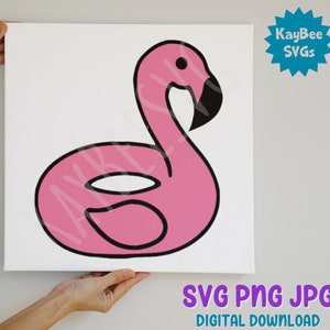Flamingo Inner Tube SVG PNG Jpg Clipart Digital Cut File Download for ...