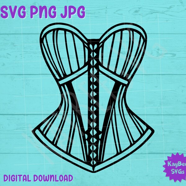 Corset Svg Clipart Etsy