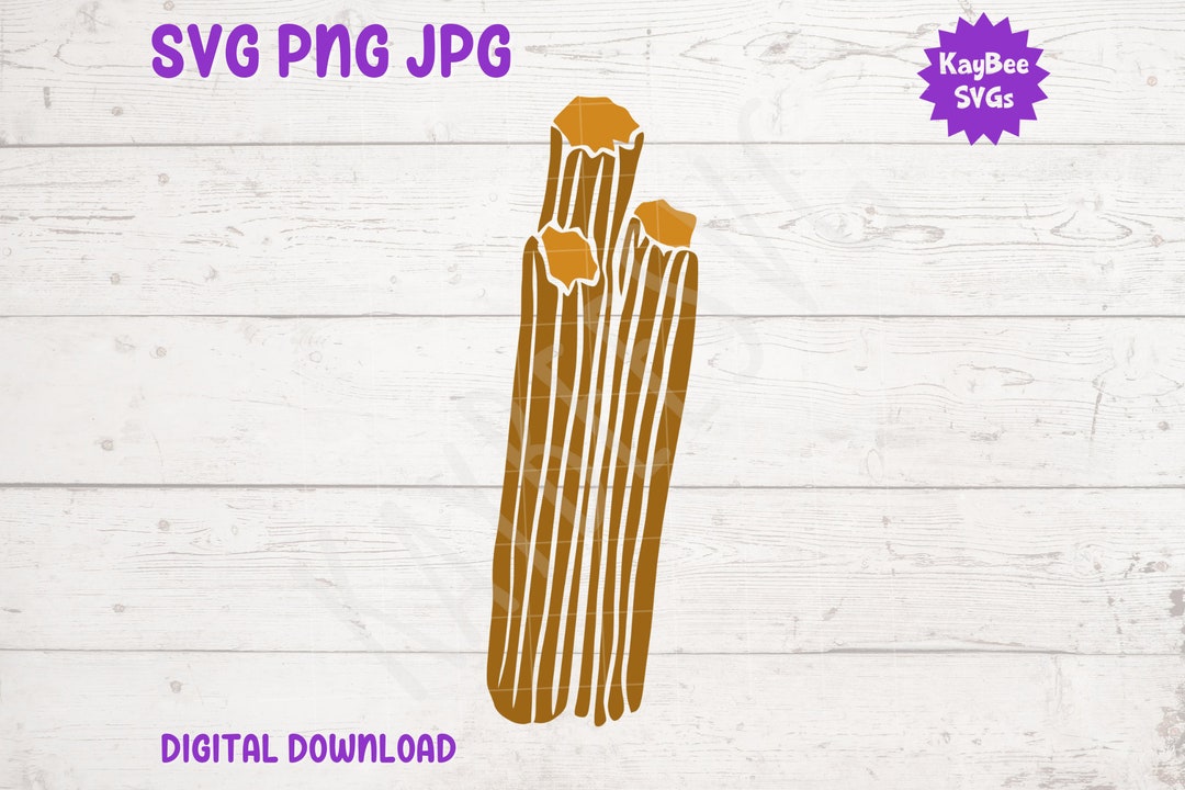 Churros SVG PNG JPG Clipart Digital Cut File Download for Cricut ...