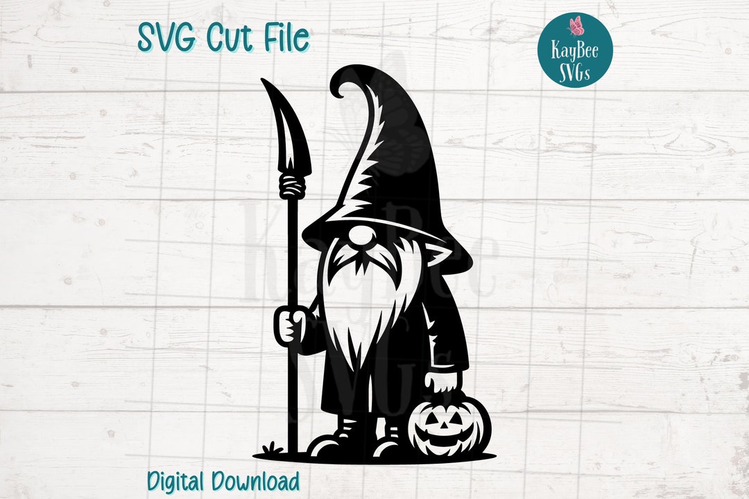 Halloween Gnome SVG PNG EPS Cut Files for Cricut, Digital Download ...