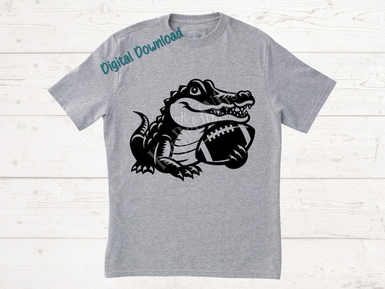 Crocodile/alligator With Football SVG PNG Clipart Cut Files for Cricut ...