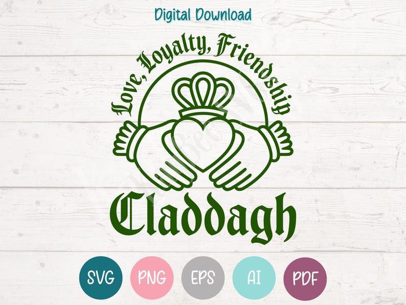 Claddagh St Patricks Day SVG PNG Clipart Cut Files for Cricut ...